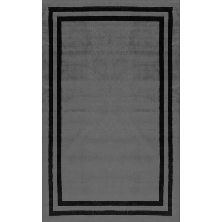 Ebern Designs Edroy Black/Grey Area Rug | Wayfair.co.uk