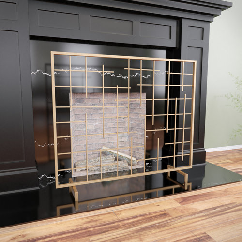 Single Panel Fireplace Screens You'll Love | Wayfair