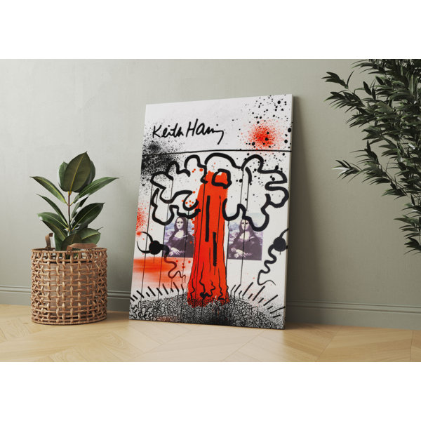 Happy Larry Pop Art - Keith Scribble Mona II Art_0815 Print on Canvas ...