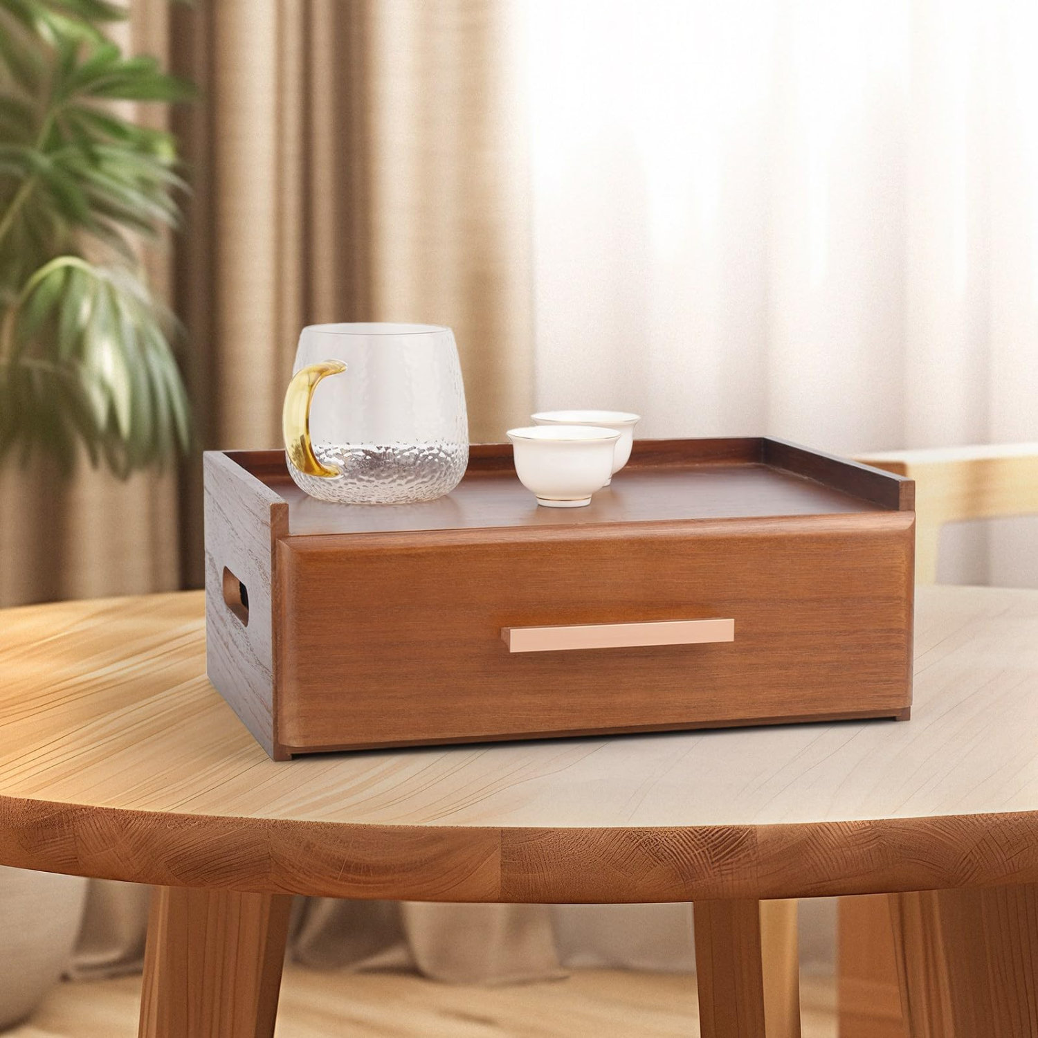 Stack man Pine Wooden Tea Bag Organizer, Tea Box Organizer Storage Box ...