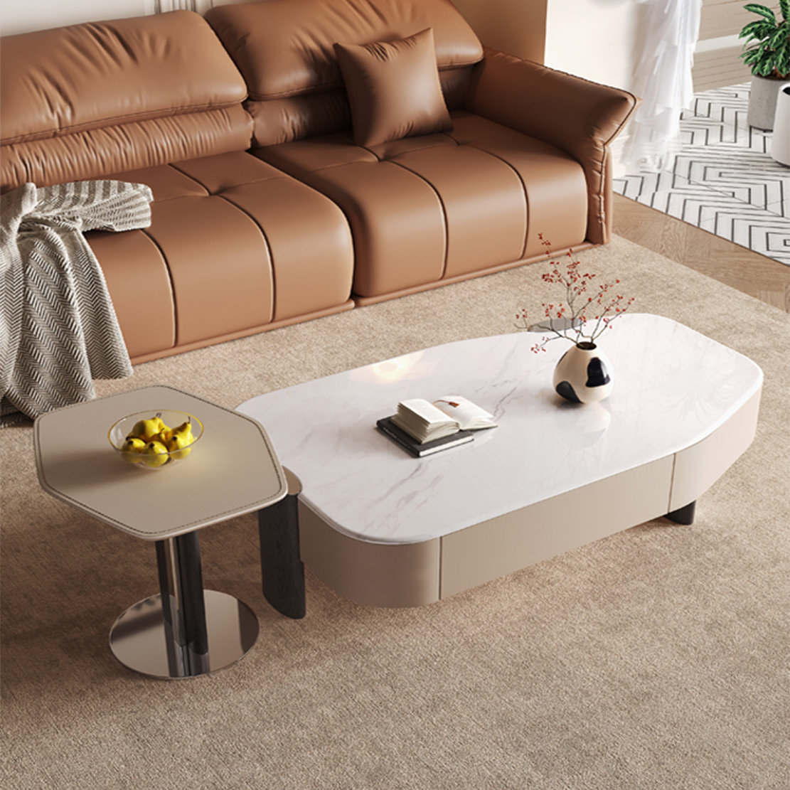 Orren Ellis Simple microcrystalline stone coffee table | Wayfair