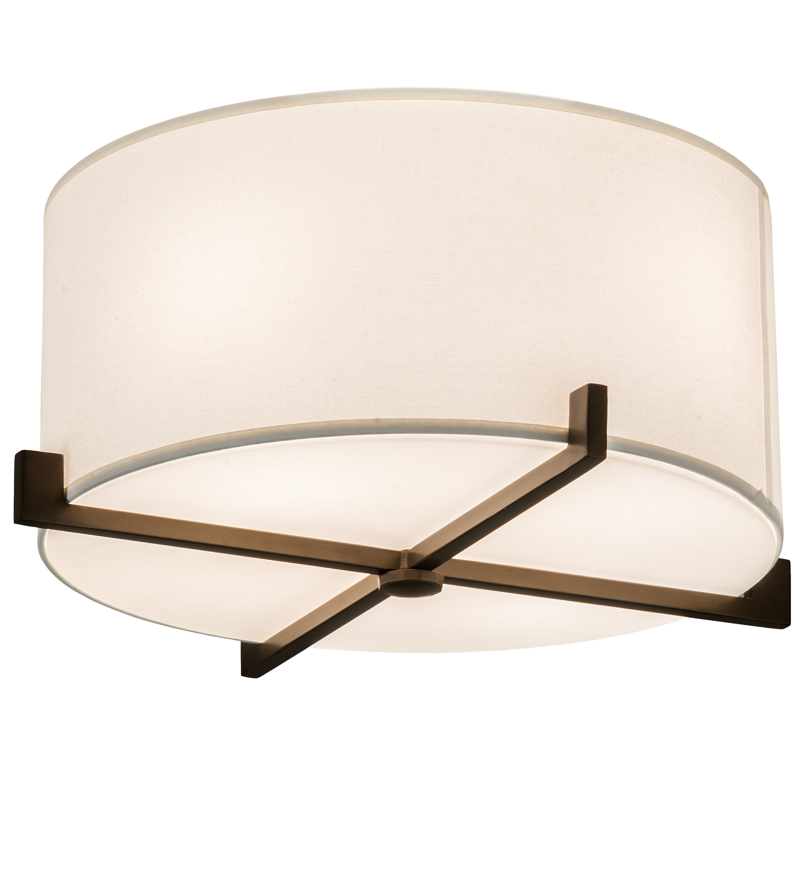 Meyda Lighting 17" Wide Cilindro Structure Flushmount | Perigold