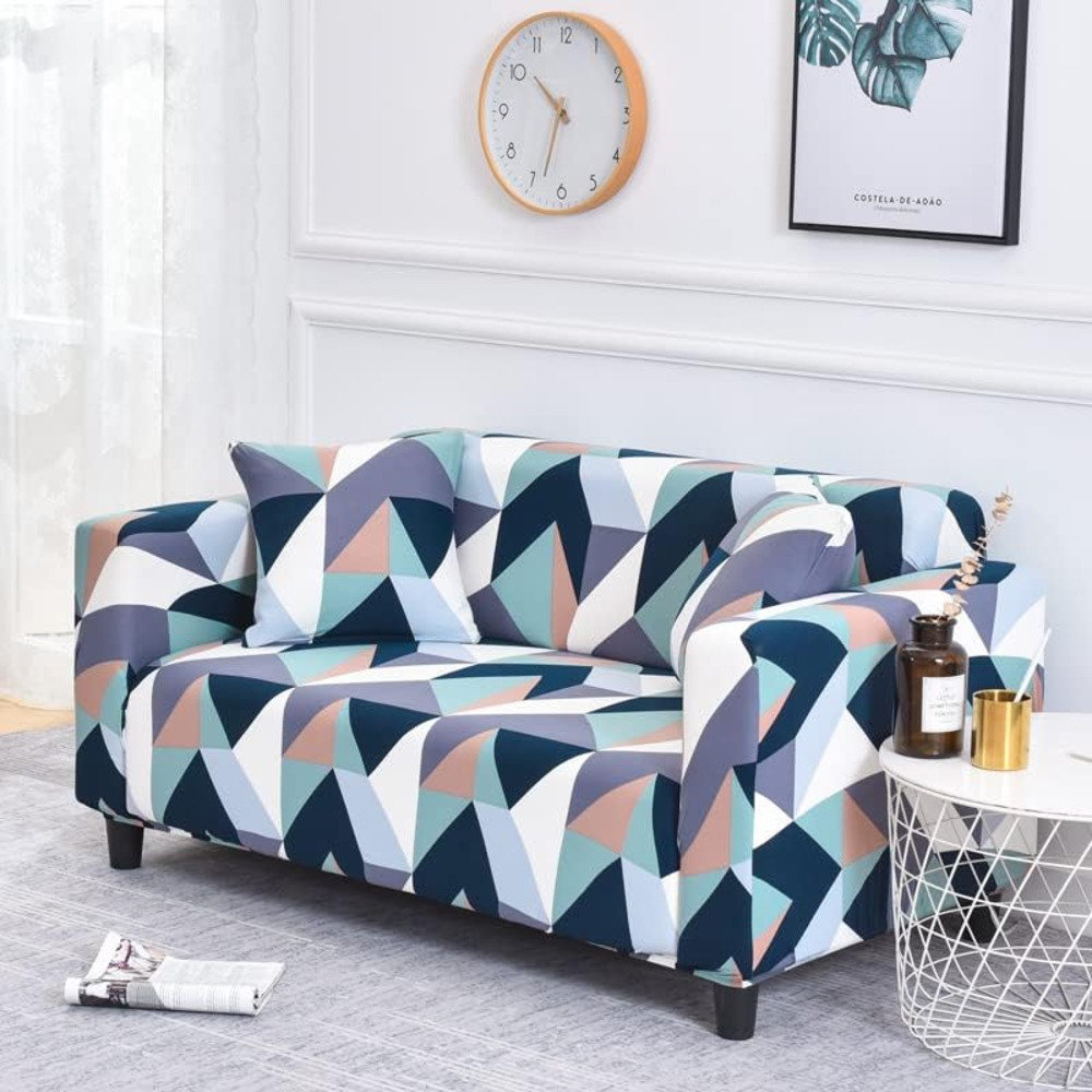 Cozy Oasis Printed Couch Cover Stretch Sofa Covers Patterned Sofas ...