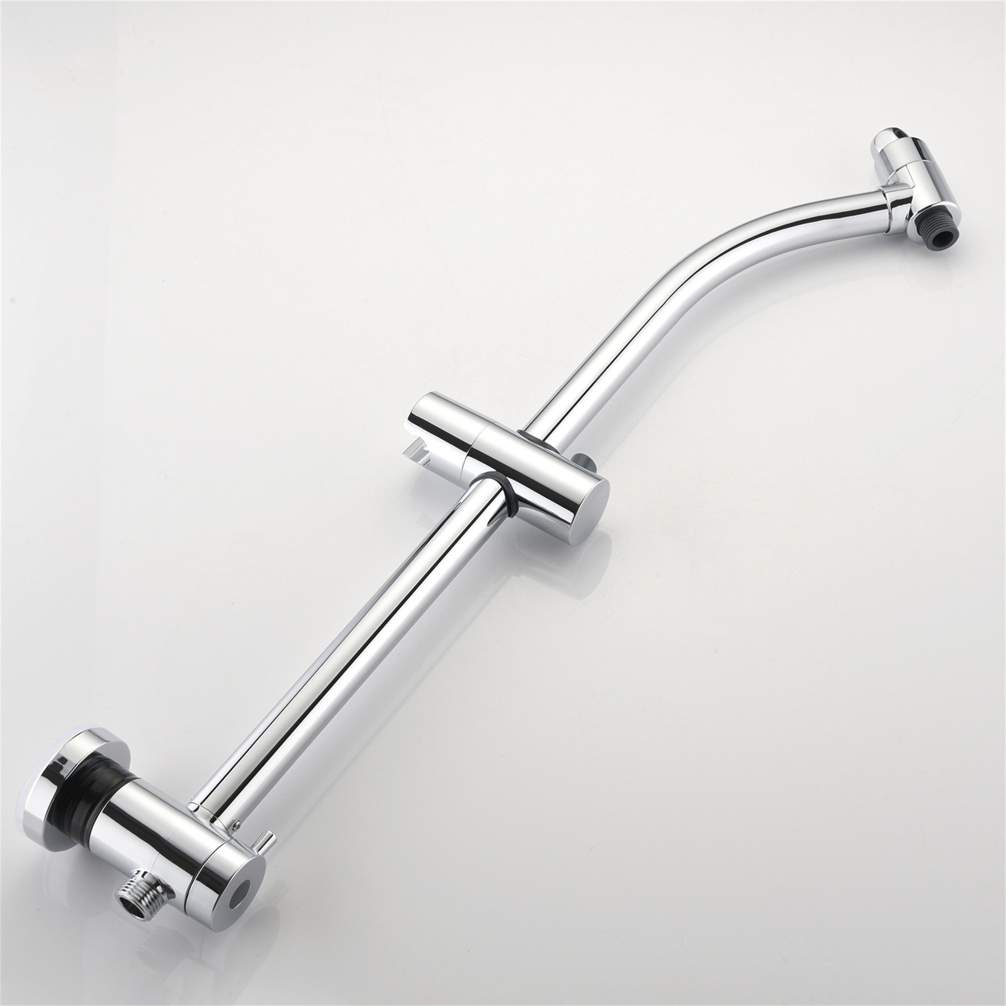 Tryimagine Drill-Free Stainless Steel Slide Bar Combo Rain Showerhead 7 ...