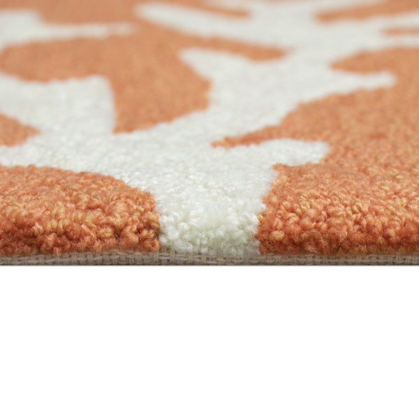 Beachcrest Home Vogt Handmade Orange Indoor/Outdoor Rug & Reviews | Wayfair