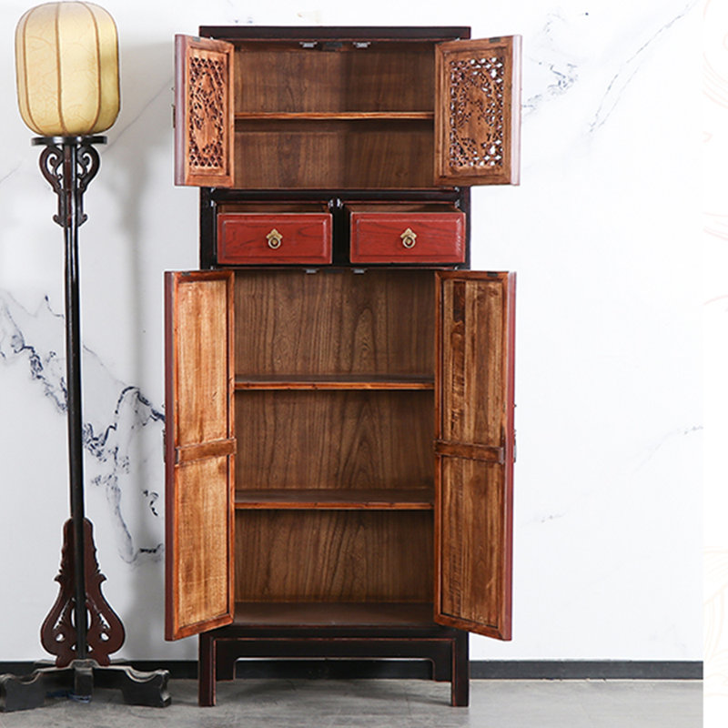 Kaoloupin New Chinese Style Carved Bookcase | Wayfair