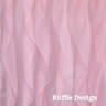 Mercer41 Pink Ruffle Shower Curtains For Bathroom Farmhouse Sheer ...