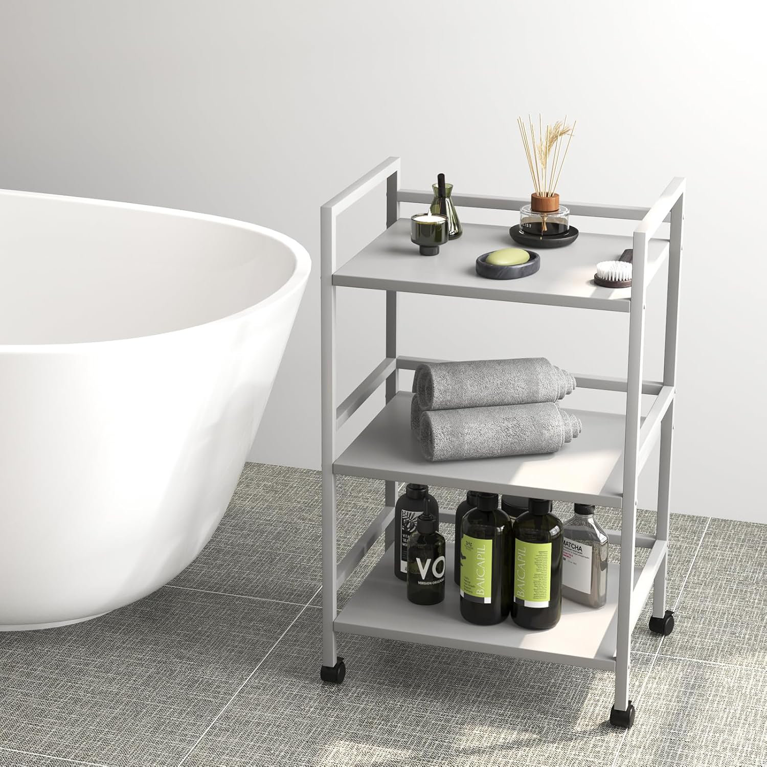 Co-t Metal Cart, Rolling Utility Cart, Small Metal Utility Carts With ...