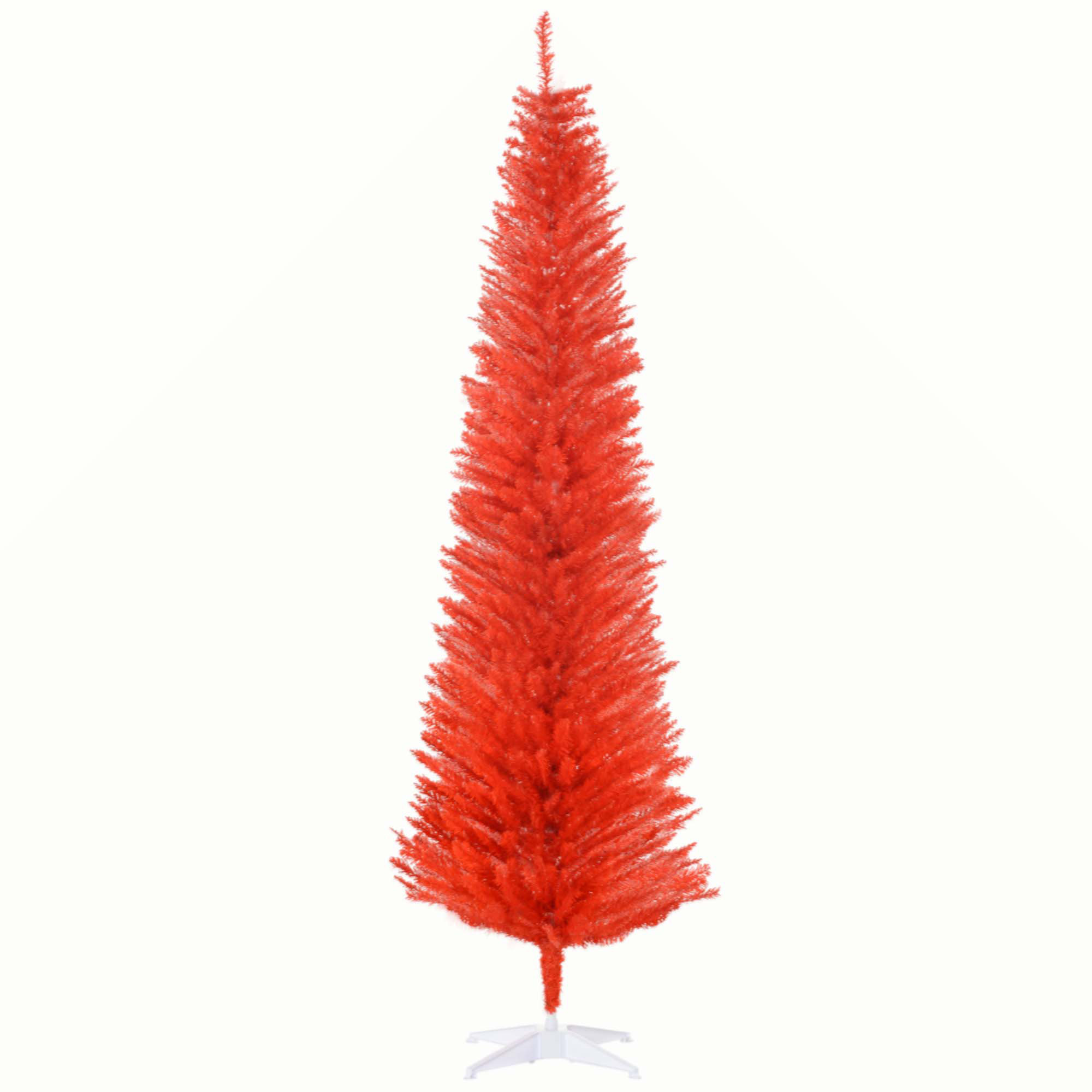 The Holiday Aisle® 7' Artificial Pencil Christmas Tree, Slim Xmas Tree ...