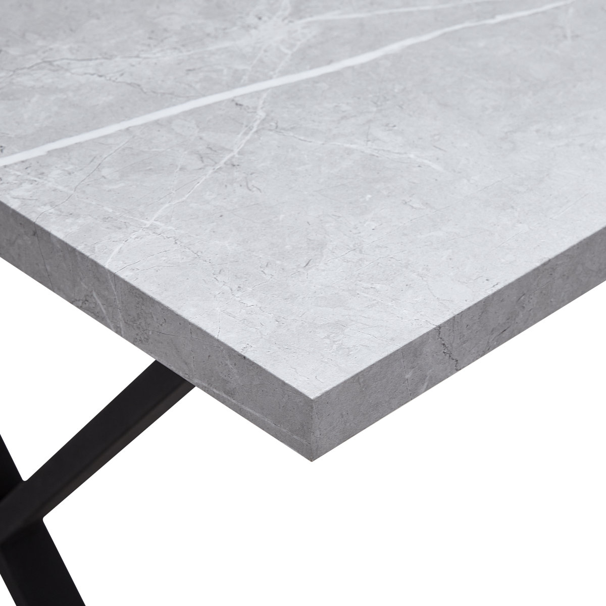 Ivy Bronx 140Cm Dining Table, Industrial Rectangle Kitchen Eating Table ...