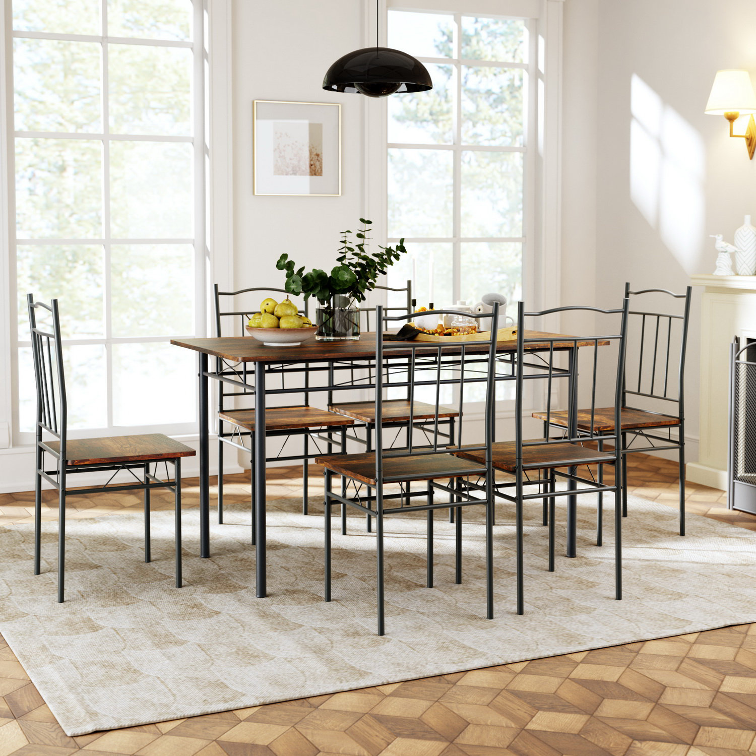 17 Stories Boydton Rectangular 52'' L x 27.6'' W Dining Set & Reviews ...