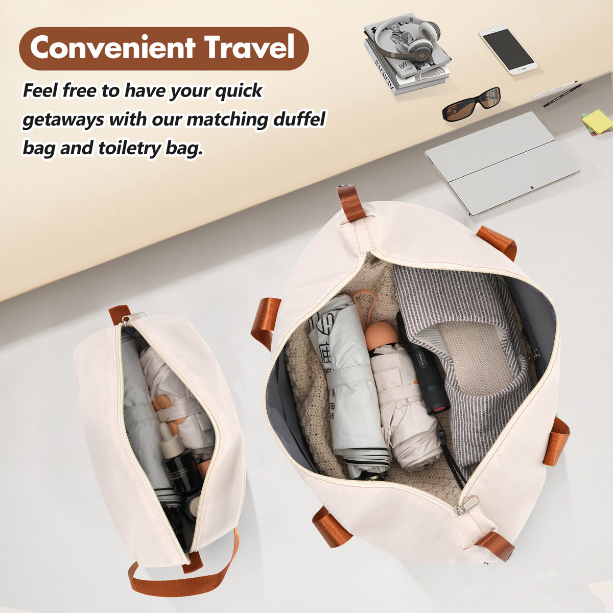 Best Robe Ever Hardshell Luggage Set With Travel Bag & Toiletry Kit, 24 ...