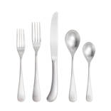 Fortessa Doria 5 Piece 18/10 Stainless Steel Flatware Set, Service for ...