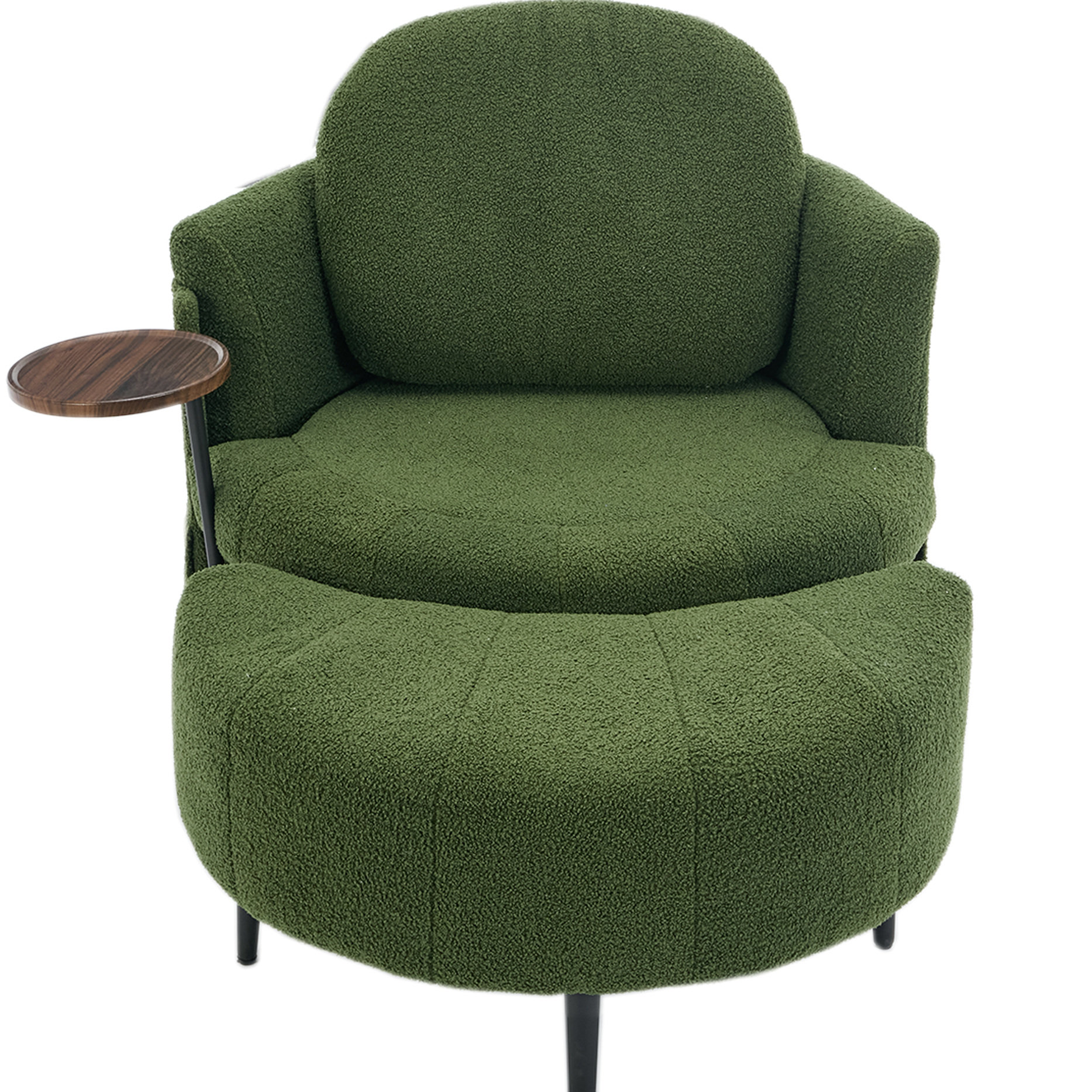 Corrigan Studio® 42.5" Single Chair, Movable Footstool & Side Table ...