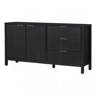 Latitude Run® Minimalist Wave-Pattern Sideboard with Versatile Storage ...