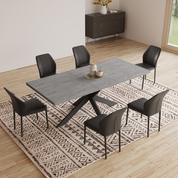 George Oliver Samantha Modern Kitchen Dining Room Set for 6 | Wayfair.ie