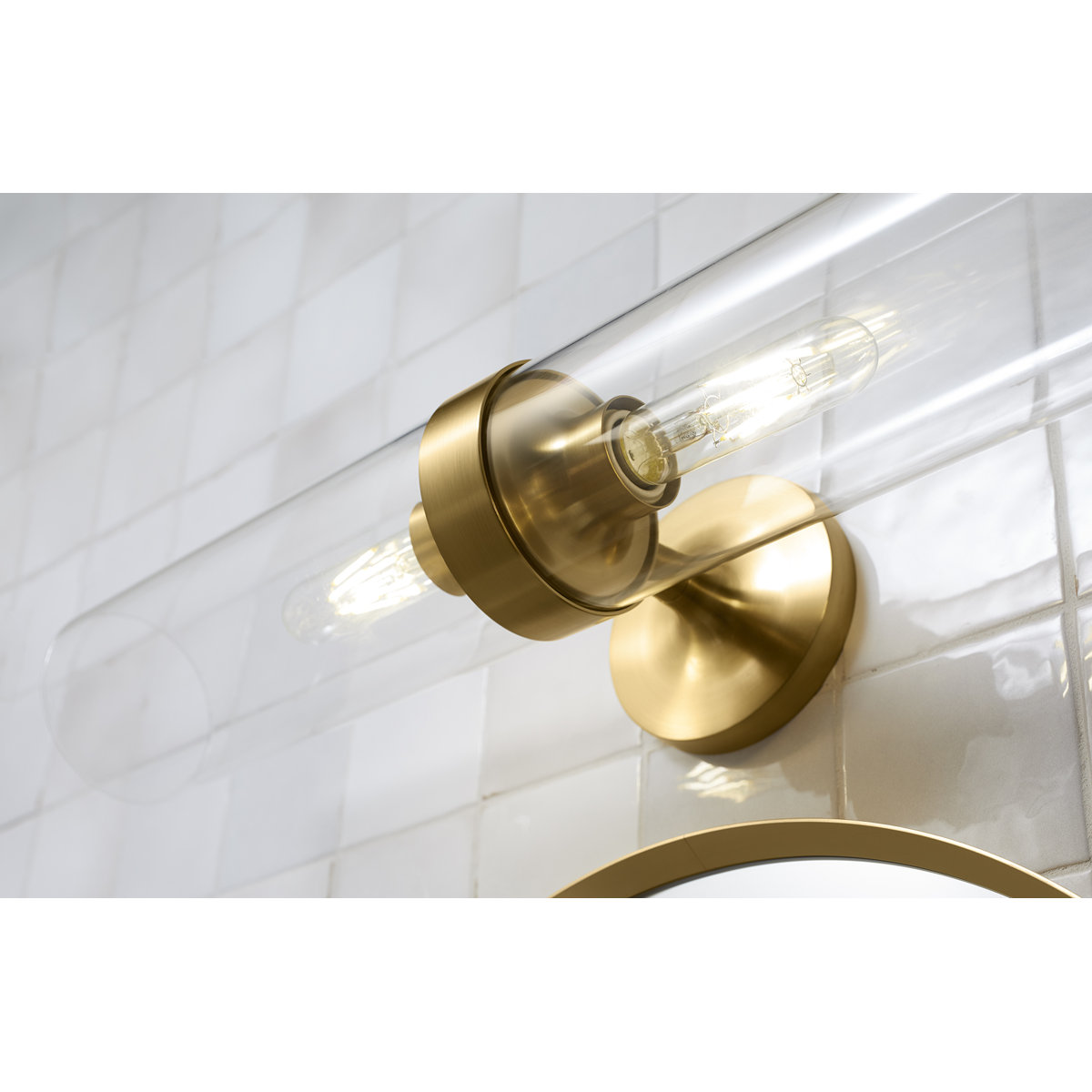 Kohler Purist™ 2 Light Indoor Bathroom Vanity Light Fixture, UL Listed ...