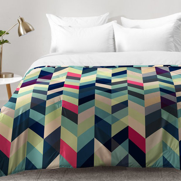 Deny Designs Gabi Modern & Contemporary Chevron / Zig Zag Comforter Set ...