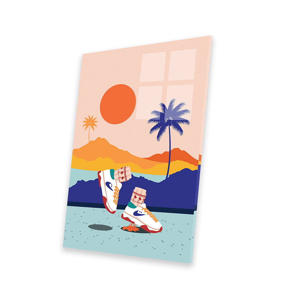 iCanvas California Bounce Print On Acrylic Glass | Wayfair