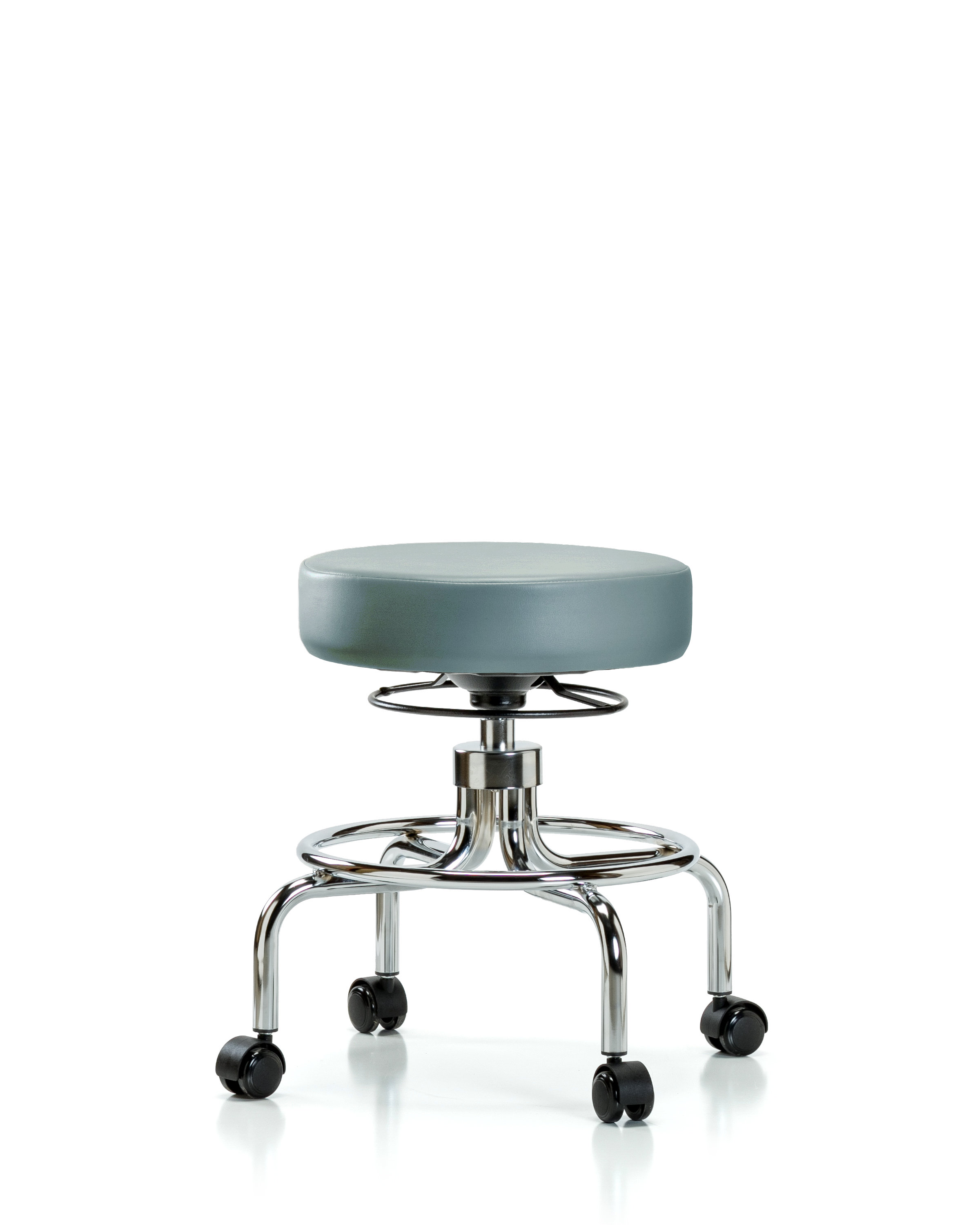 Orren Ellis Karris Vinyl Screw-Lift Height Adjustable Lab Stool with ...