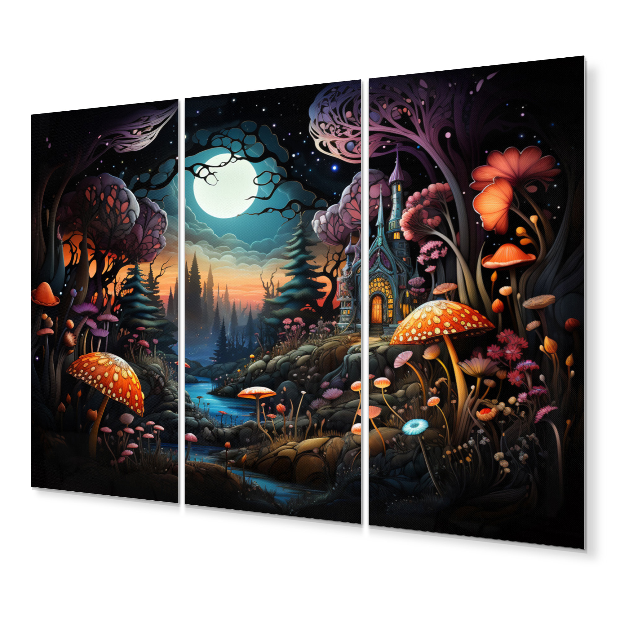 Millwood Pines Bohemian Enchanted Forest Tapestry II - Abstract Metal ...