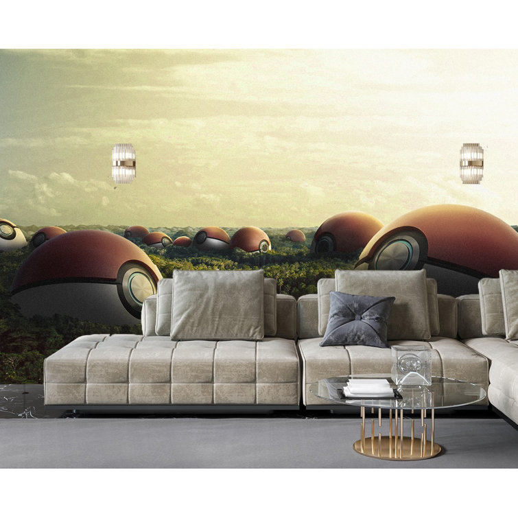 Ebern Designs 6 Piece Haashir 2.1m x 3m Satin Mural | Wayfair.co.uk