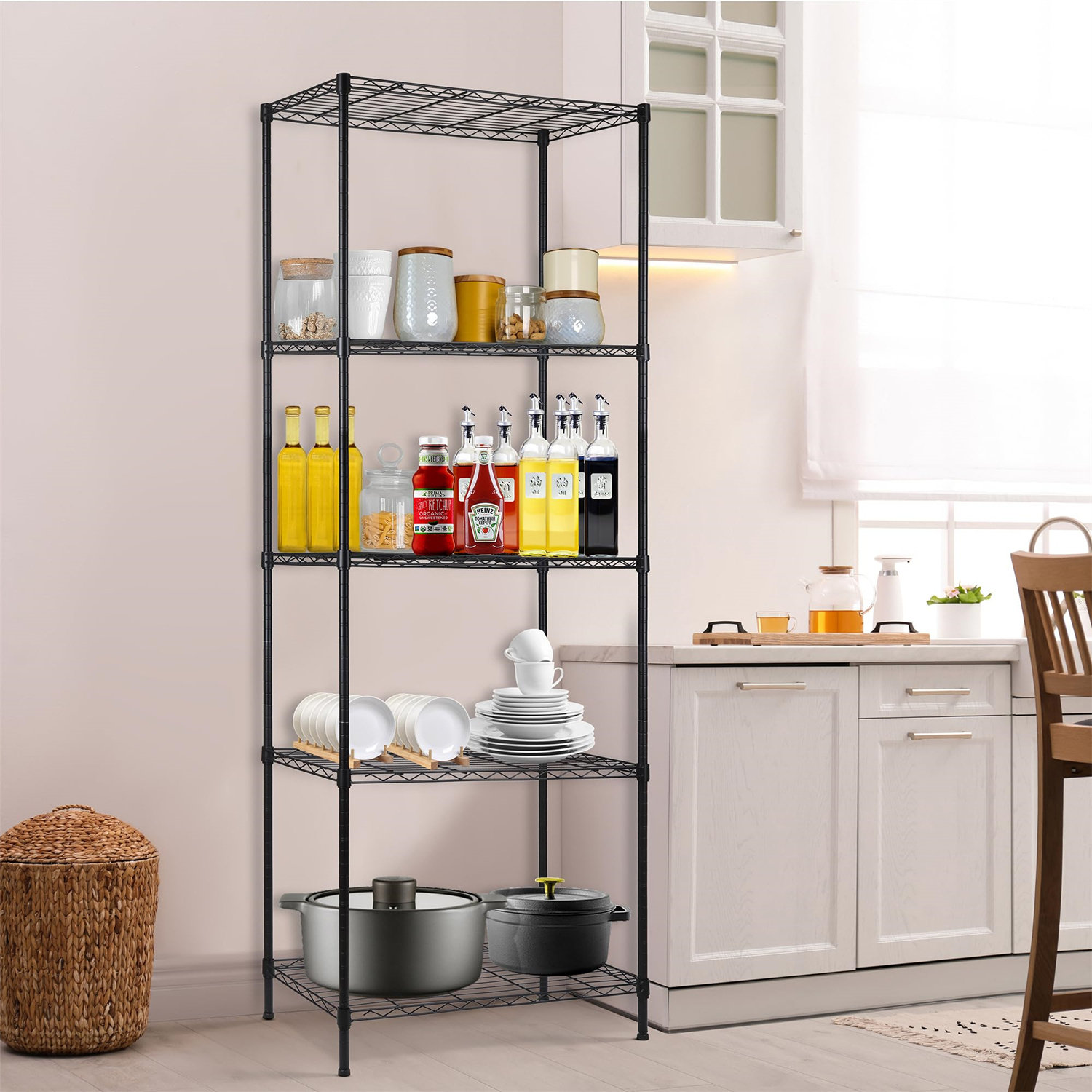 Rebrilliant Sturdy Adjustable Industrial Kitchen Shelf - Premium ...
