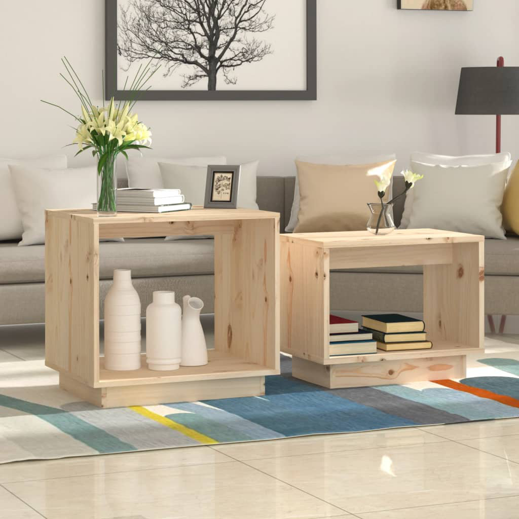 Ebern Designs Lashaunta Coffee Tables 2 Piece Nesting Table End Table ...