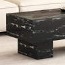 Ivy Bronx Modern Simple Marble Texture MDF Coffee Table - 43.3"X21.6 ...