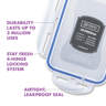 LocknLock Easy Essentials Rectangular Food Storage Container Set, 22 ...