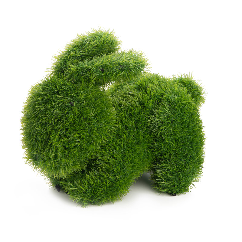 Naturae Decor Rabbit Turf Topiary 12" | Wayfair