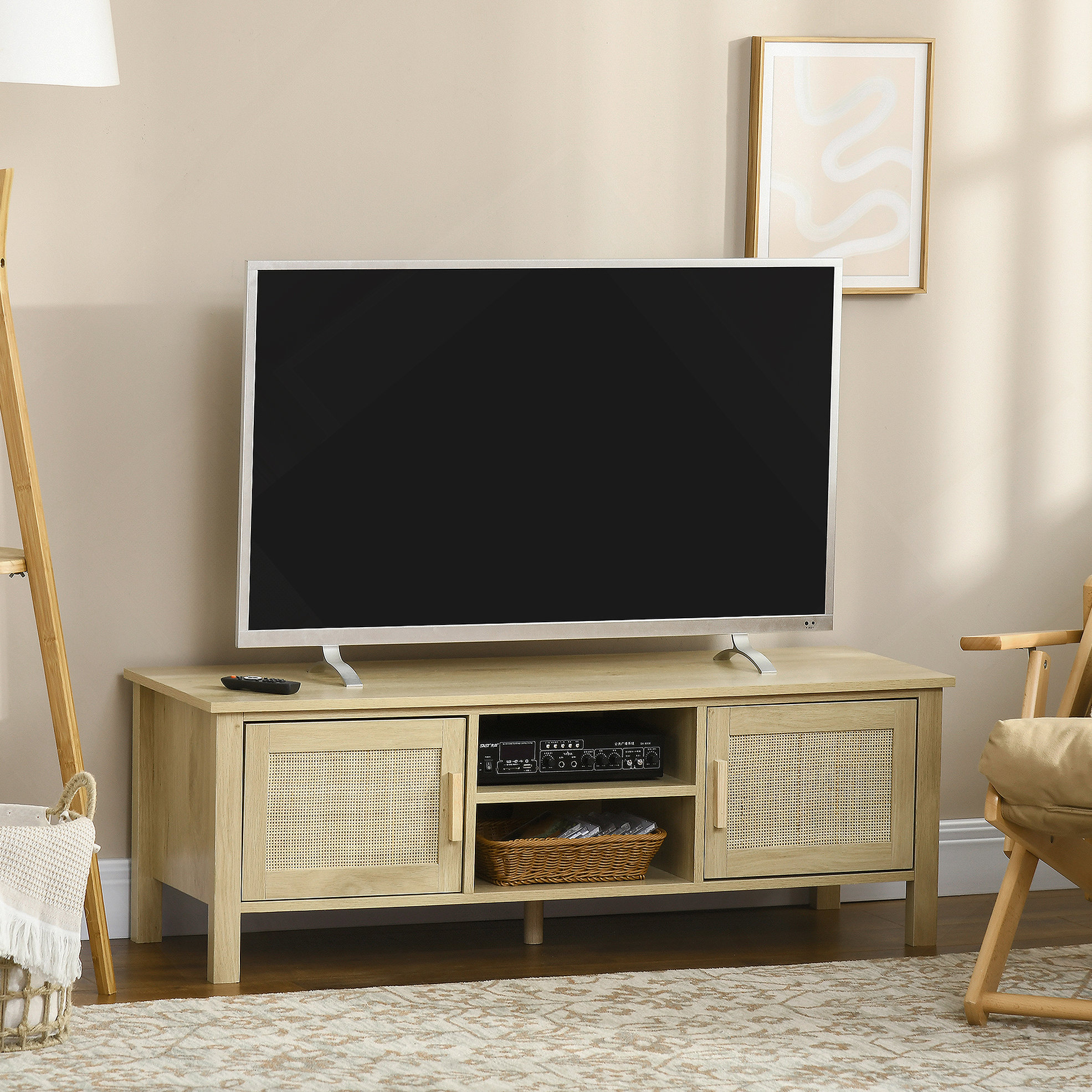 Wrought Studio™ Manufactured Wood TV Stand | Wayfair