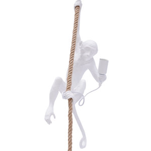 Trinx Resin Hemp Rope Monkey Pendant Light & Reviews | Wayfair