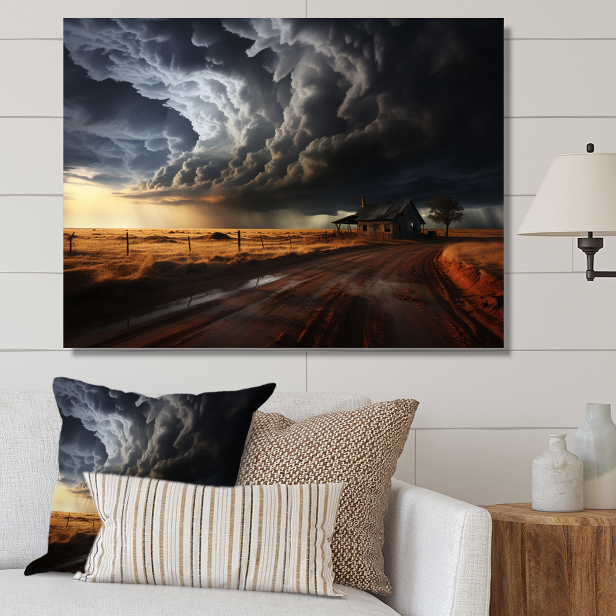 Latitude Run® Serenity Amidst The Storm - Storms Wall Art For Living ...