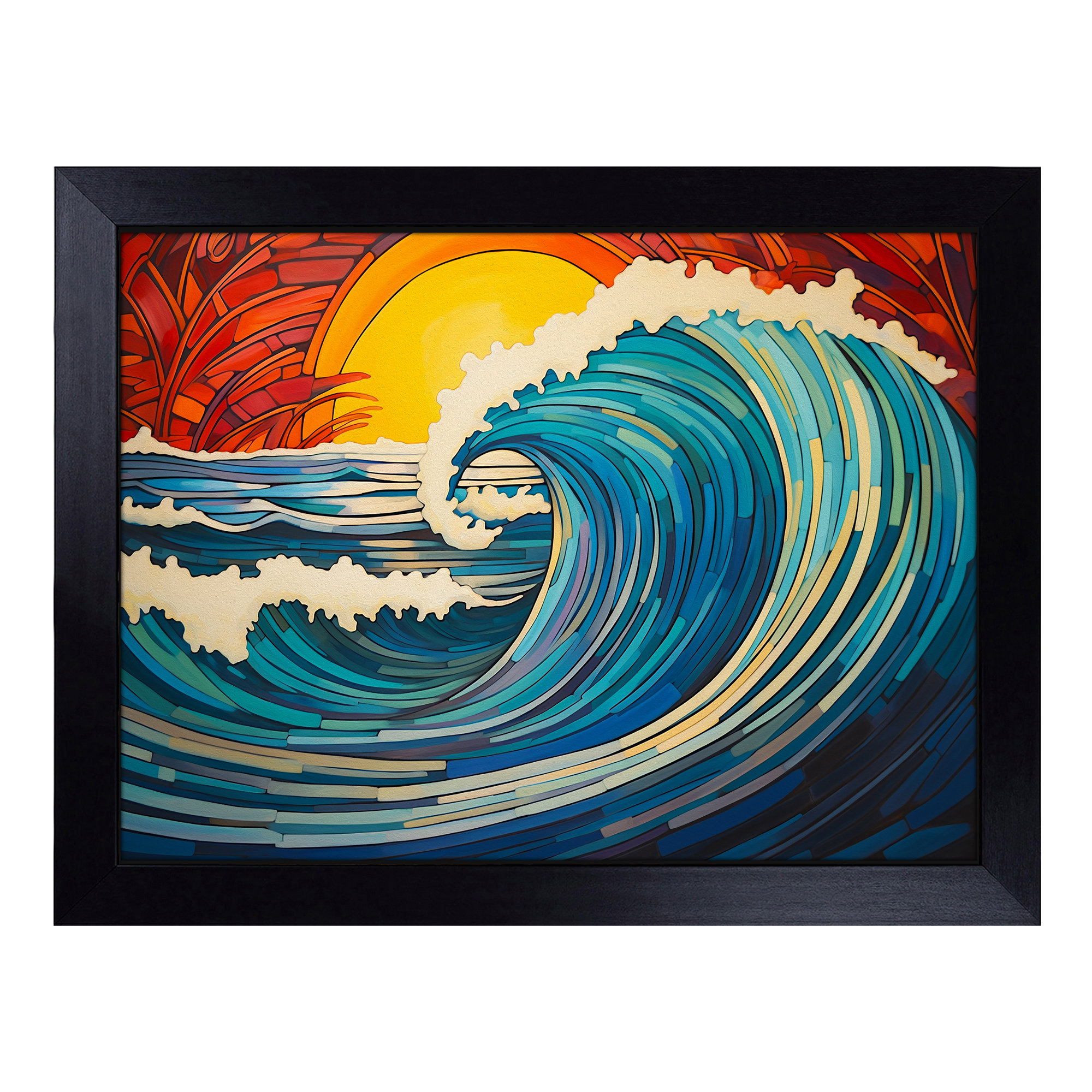 17 Stories Wave Art Deco Lap Tray with Cushion | Wayfair.co.uk