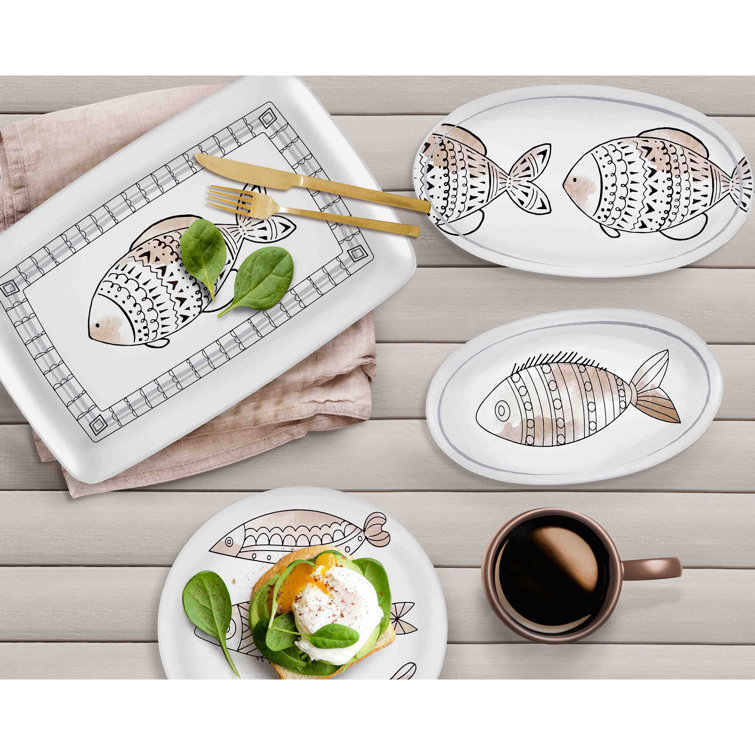 Bless international Ceramic Appetizer Plate - Set of 2 | Wayfair