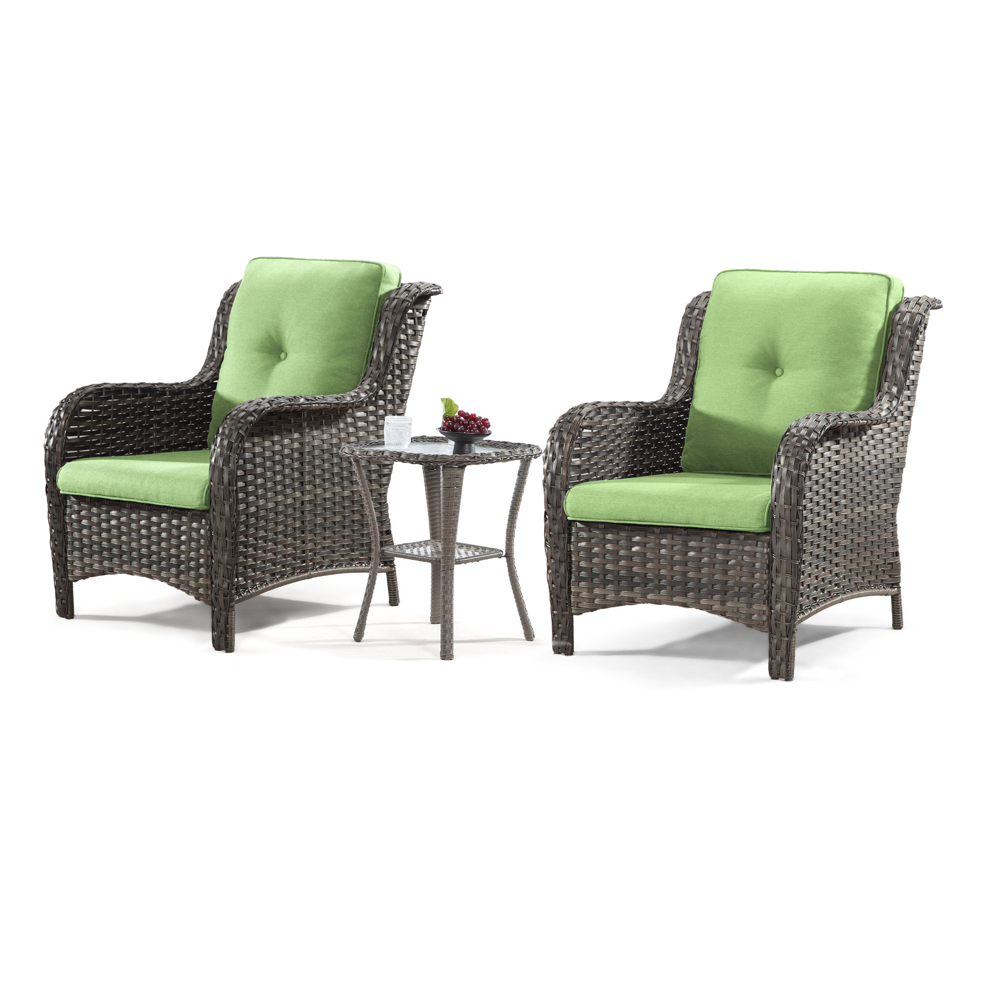 Red Barrel Studio® Korla Square 2 - Person 20'' L Outdoor Restaurant ...