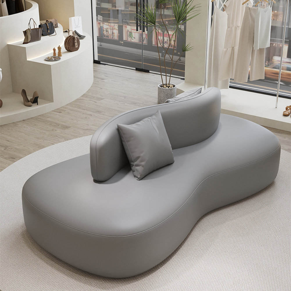 Orren Ellis Simple Creative Double-sided Curved Sofa | Wayfair
