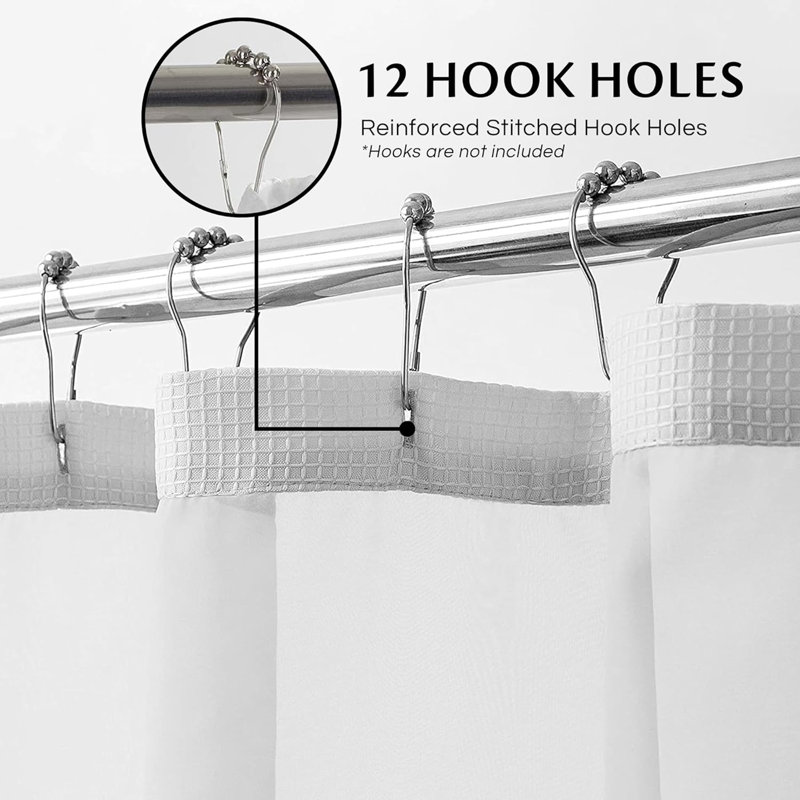 Sand & Stable™ Wimberley Mesh Top Window Modern Waffle Weave Shower ...