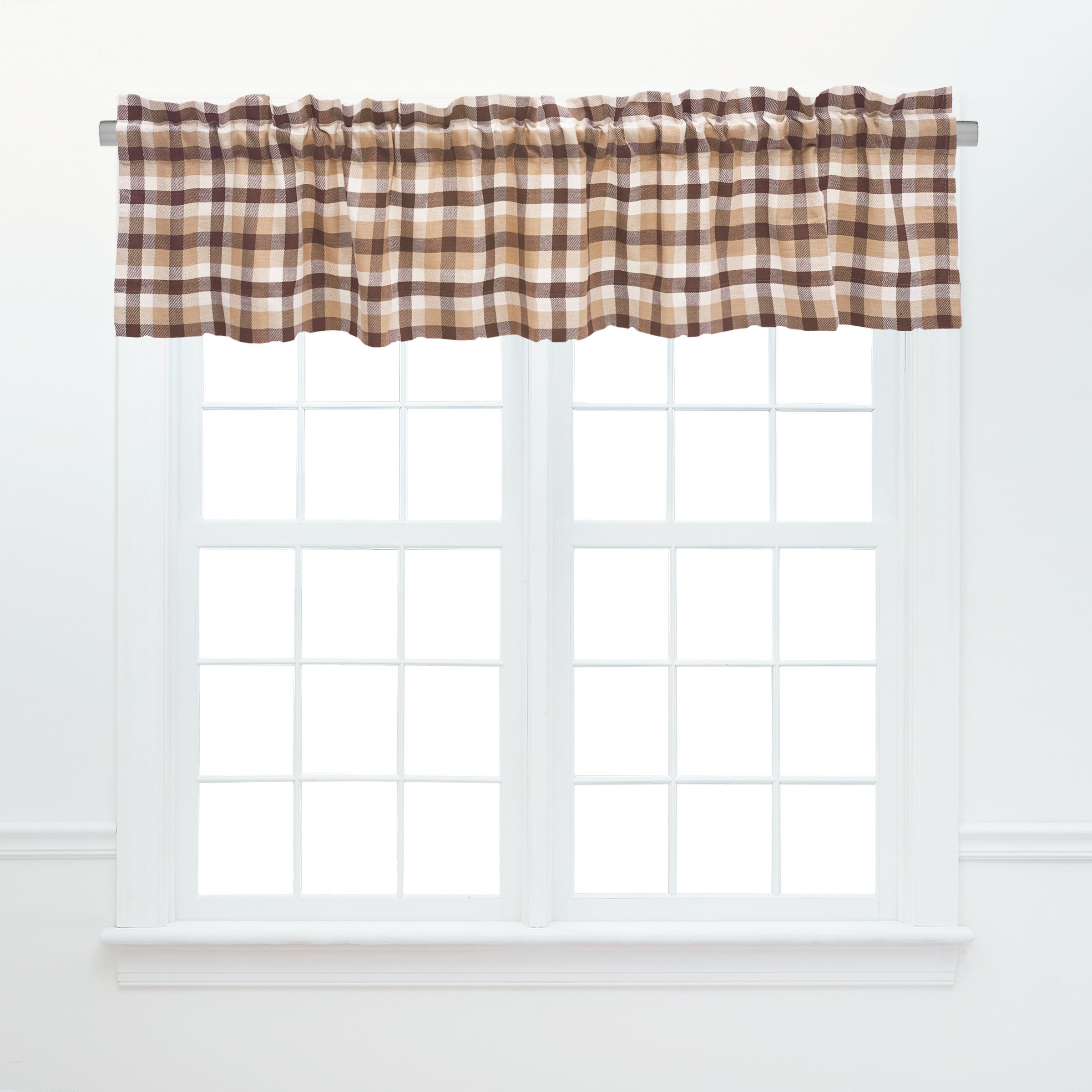 C&F Home Dunmore Plaid Plaid 72" Window Valance | Wayfair