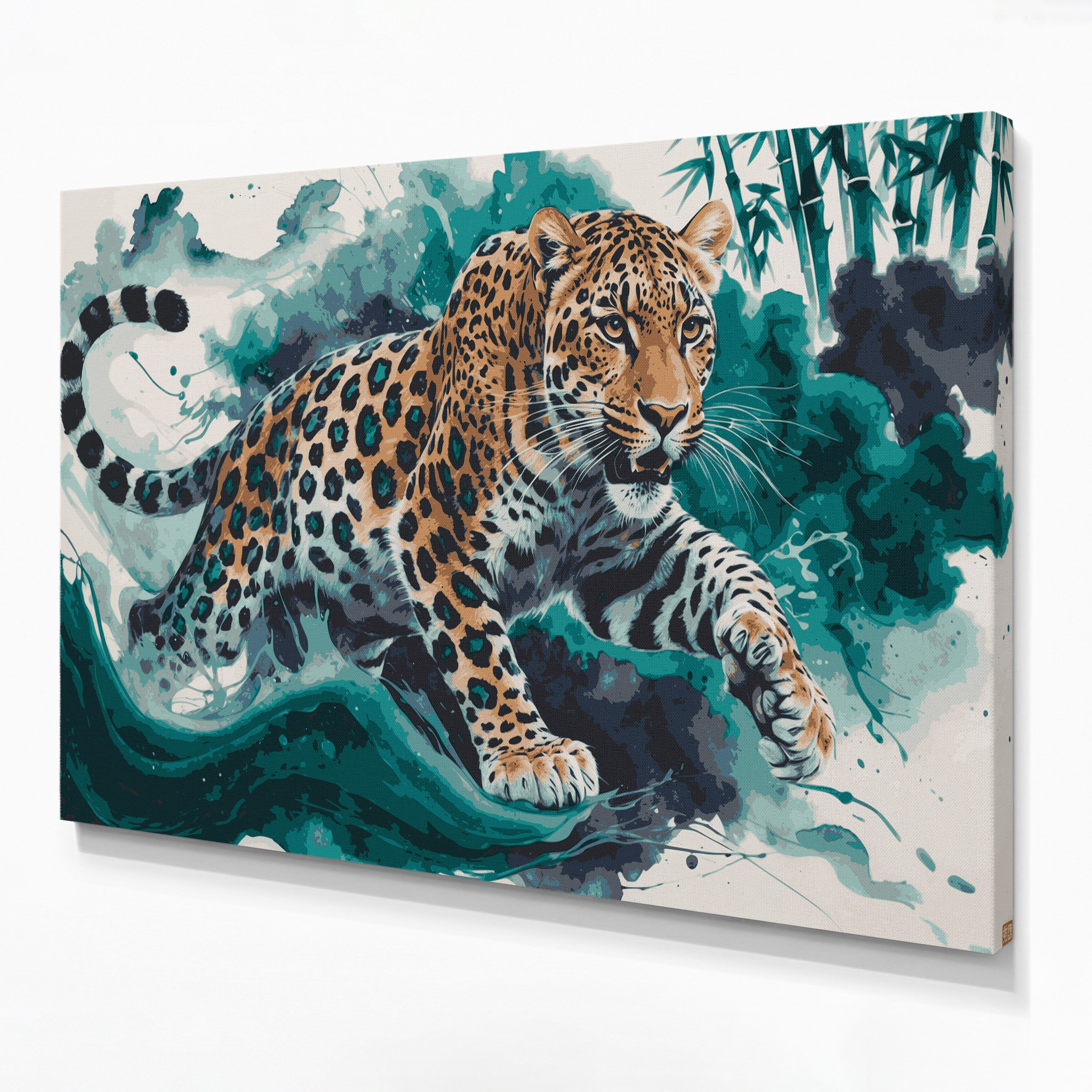 Everly Quinn Big Cats Formosan Clouded Leopard Gray Canvas Wall Art ...