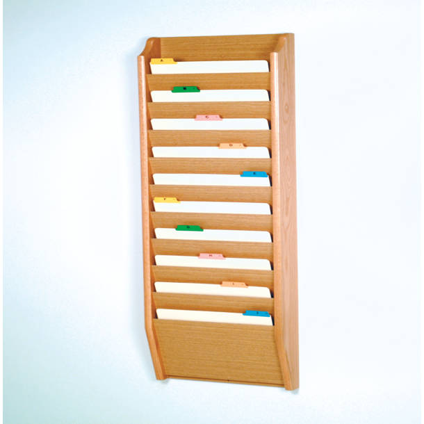 Wooden Mallet Wood Flat Files Wall Mount File Holder & Reviews | Wayfair