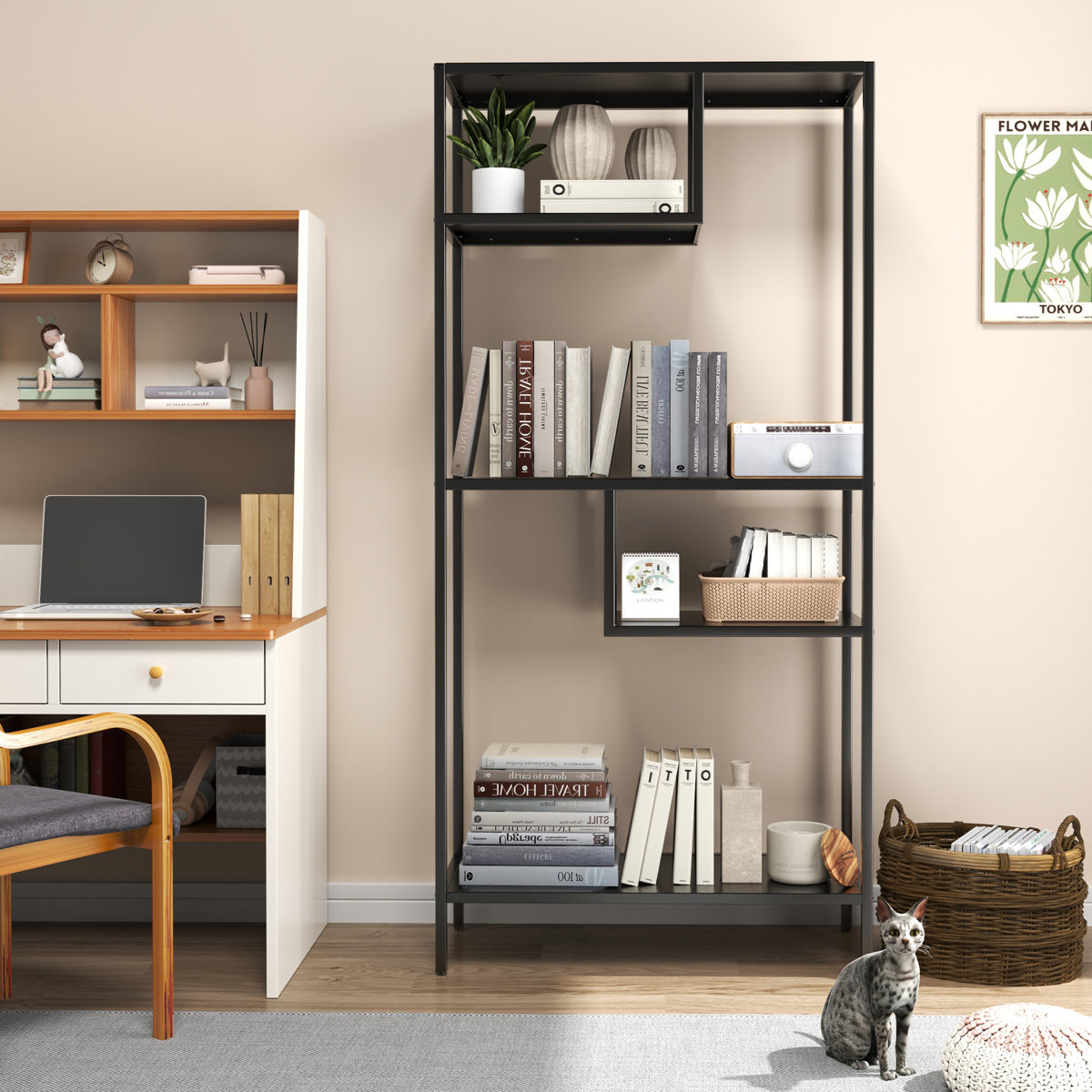 17 Stories Durable Steel Storage Shelving with Adjustable Feet and ...