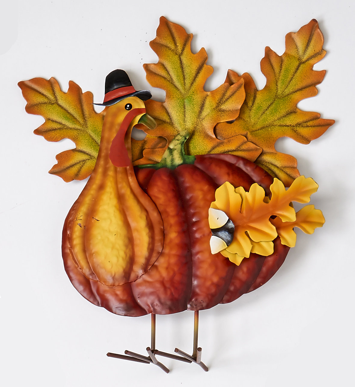 The Holiday Aisle® Adysan Standing Metal Turkey & Reviews | Wayfair