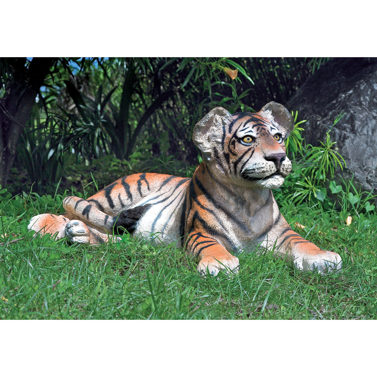 Design Toscano The Grand Scale Wildlife Animal Lying Down Tiger Cub ...