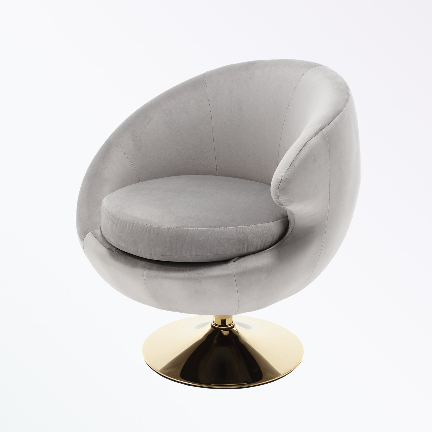 Mercer41 Beimnet 26.77'' Wide Velvet Swivel Barrel Chair | Wayfair