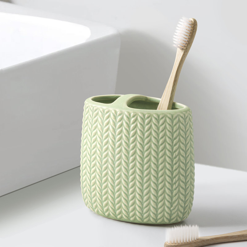 Red Barrel Studio® Caliopa Ceramic Toothbrush Holder | Wayfair