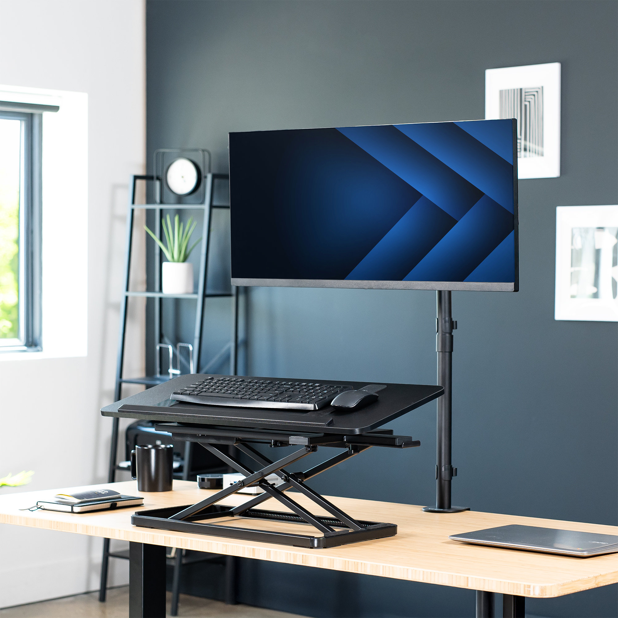 Vivo Black 30" Tilting Keyboard Riser | Wayfair