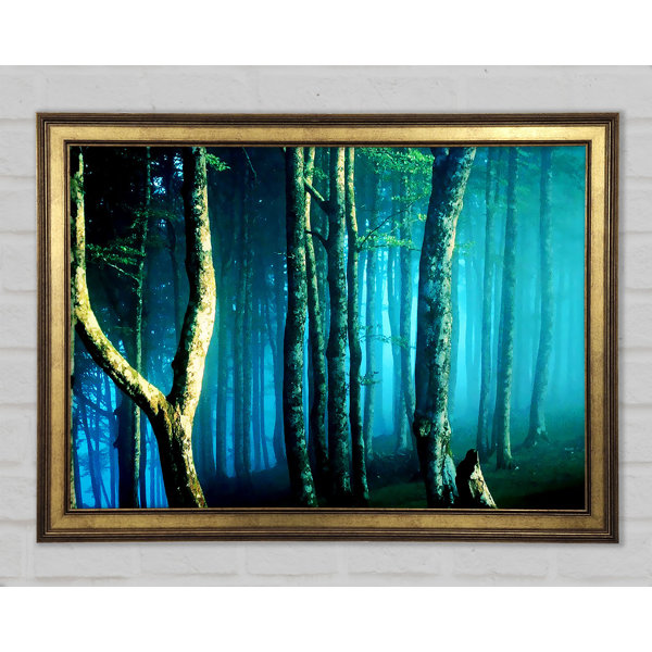 Union Rustic Midnight Blue Forest - Single Picture Frame Art Prints ...