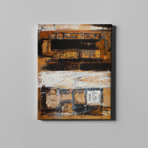 17 Stories " BARCODE " Painting Print on Canvas | Wayfair